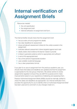 Btec centre guide_to_internal_verification | PDF