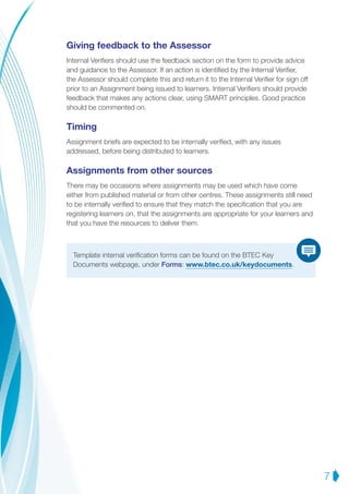 Btec centre guide_to_internal_verification | PDF
