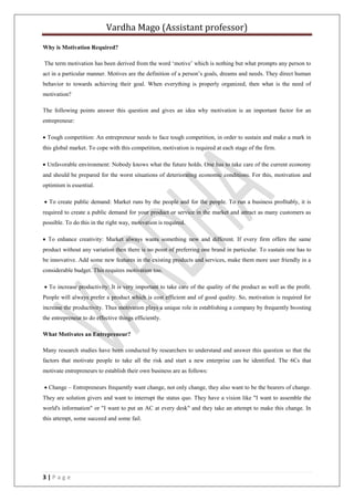 Entrepreneurship Notes | PDF