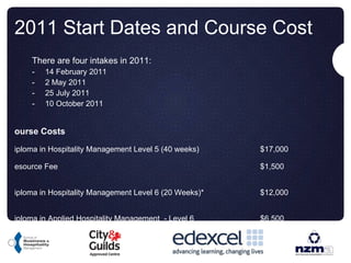 Btec diploma in hospitality presentation 2011 final version | PPT