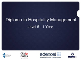 Btec diploma in hospitality presentation 2011 final version | PPT