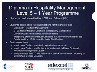 Btec diploma in hospitality presentation 2011 final version | PPT