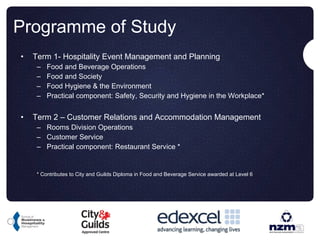 Btec diploma in hospitality presentation 2011 final version | PPT