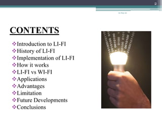 LI-FI TECHNOLOGY ( an emerging technology) | PPT