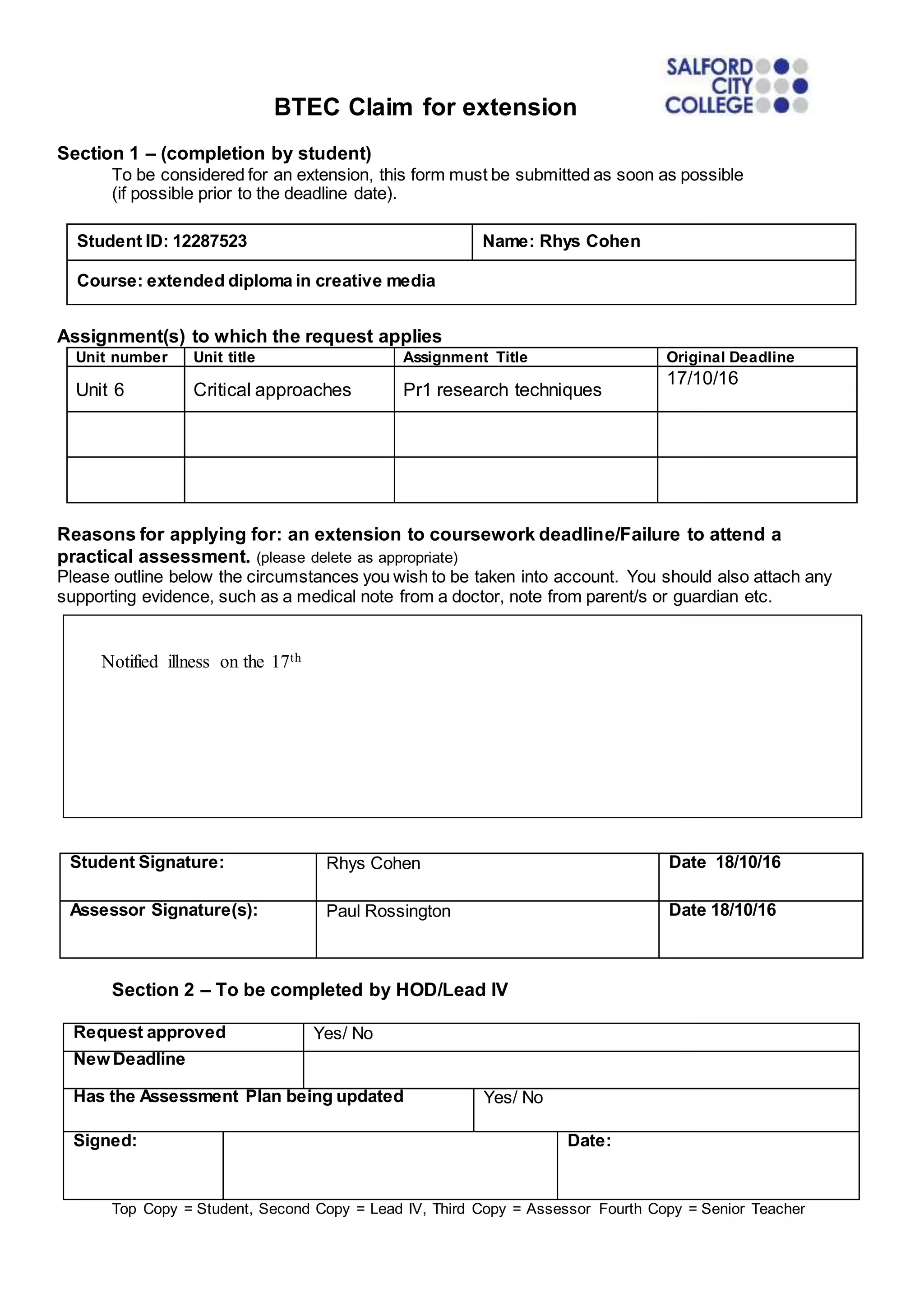 Btec extension form (4) (1) | DOCX