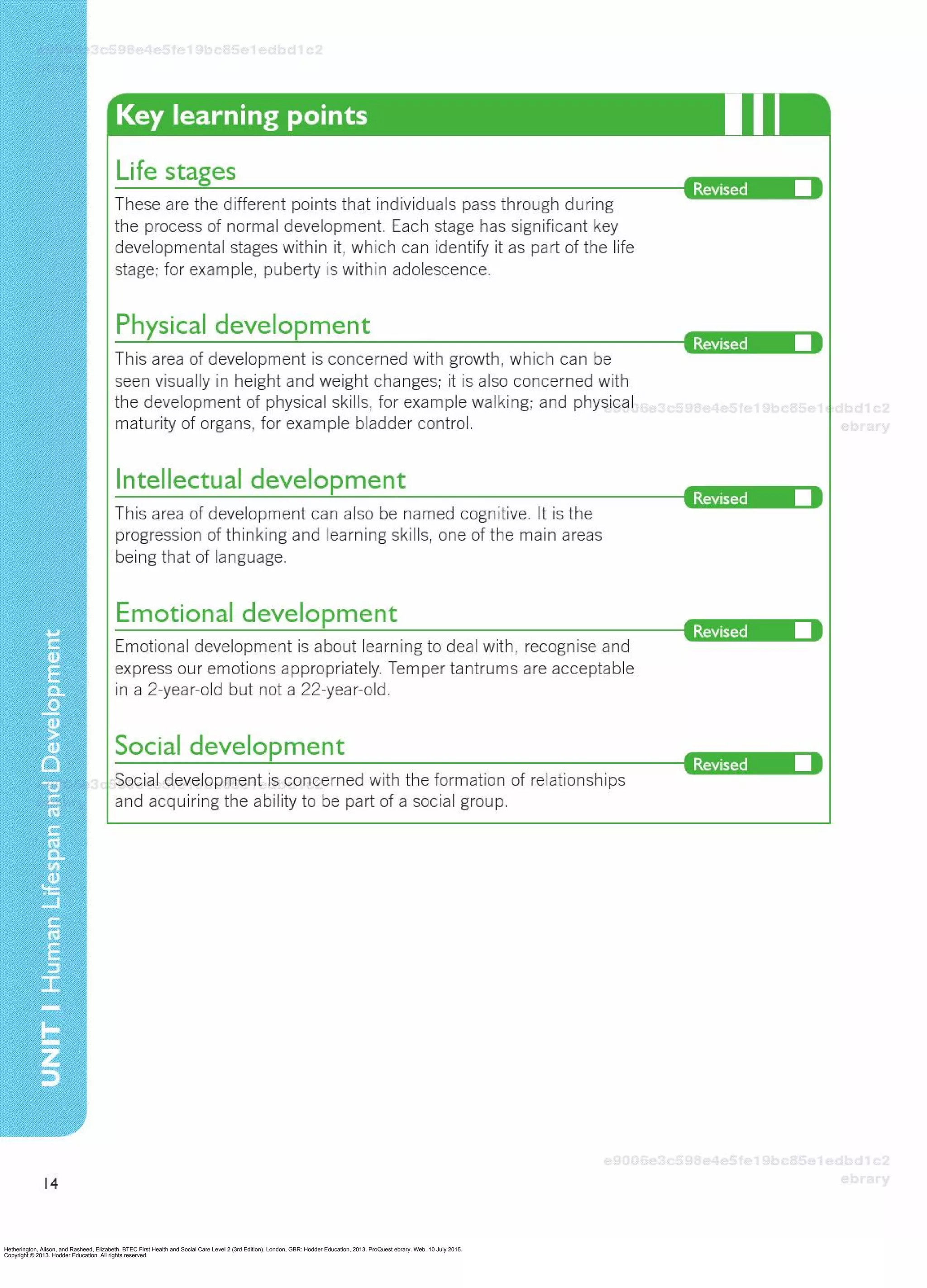 BTEC Unit 1 Exercise book | PDF