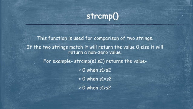 String Library Functions | PPT