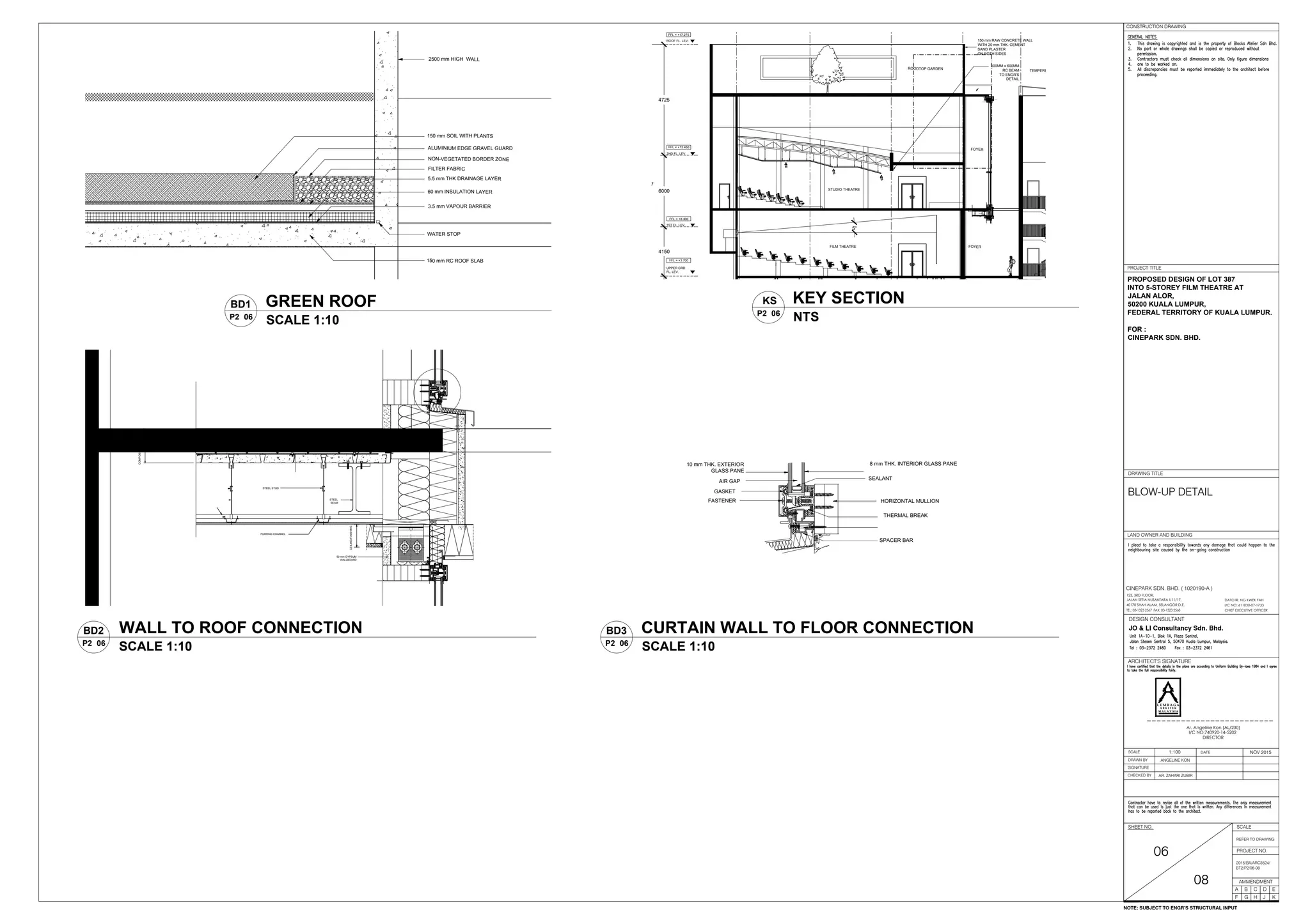 BUILDING TECHNOLOGY 2: Project 2- Working Drawing- Construction Drawing ...