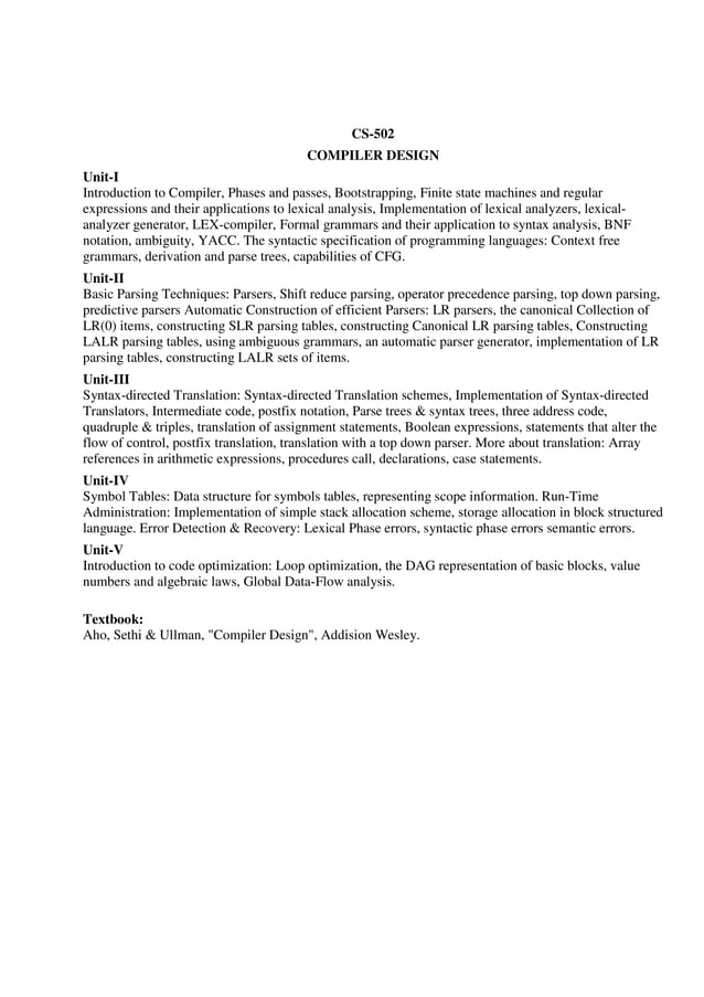 Btech computer science syllabus | PDF | Physics | Science