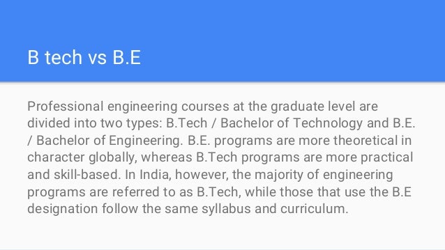 B tech courses.pptx | Undergraduate Education | College Education
