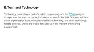 Btech courses | PPTX