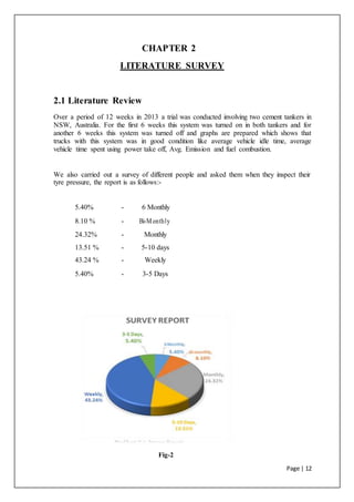 Btech final year project automatic tyre pressure inflation system. | DOCX