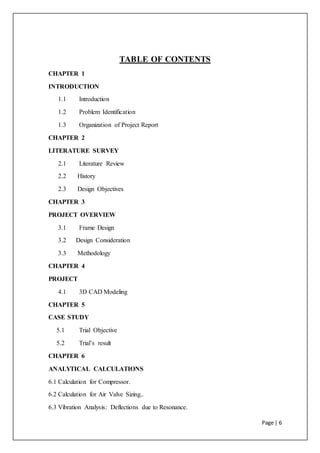 Btech final year project automatic tyre pressure inflation system. | DOCX