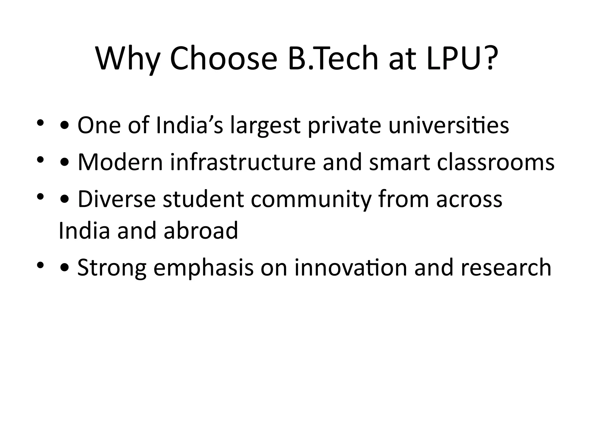 BTech_LPU_Presentation_Kalvi Lovely Professional University | PPTX