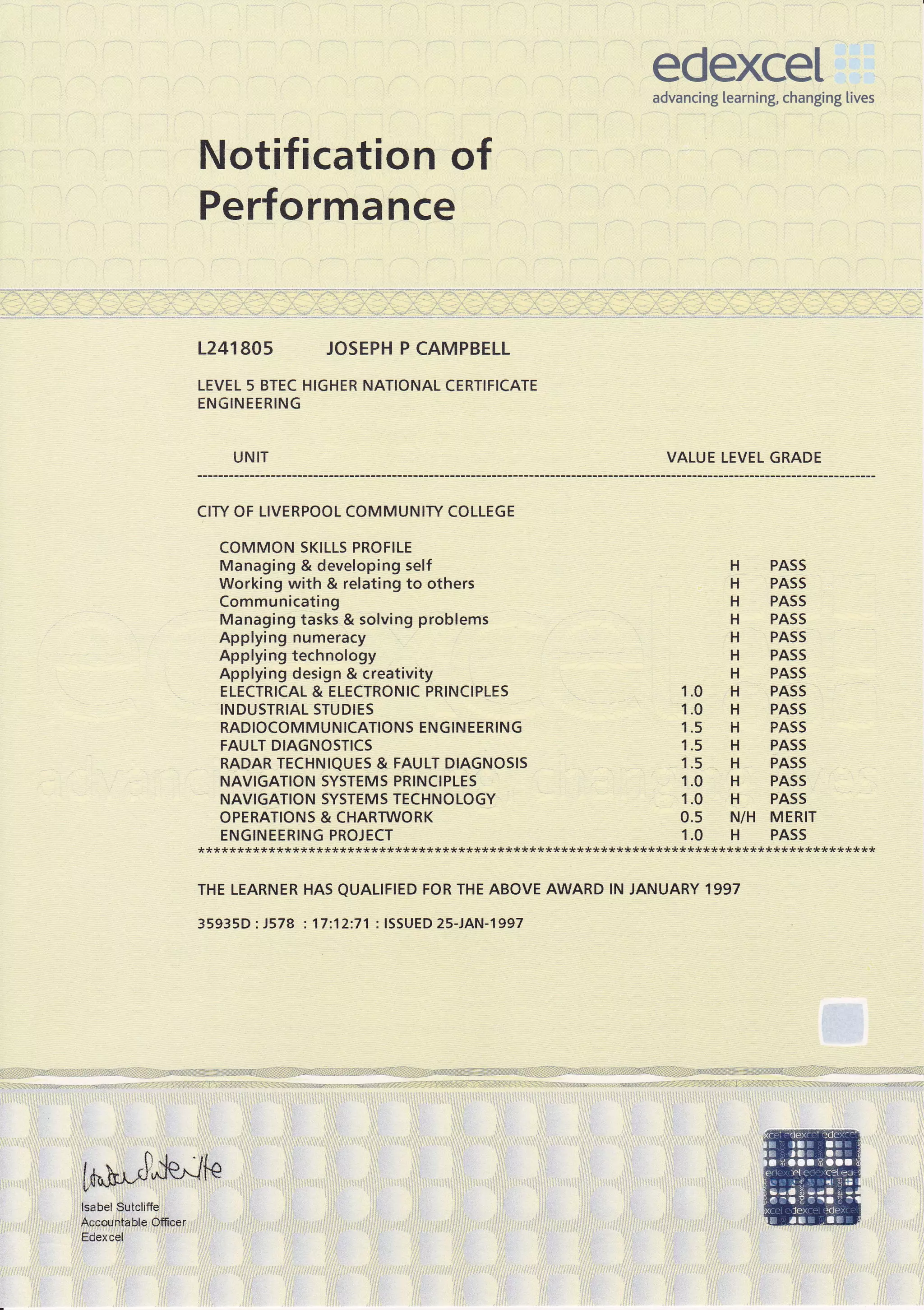 BTEC HNC Engineering (marine navigational systems eng.) | PDF