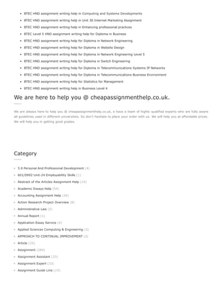 Btec hnd in business | PDF