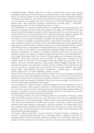 Btech Projects in Anantapur _ Live CSE Mini IOT Projects for BTech ...