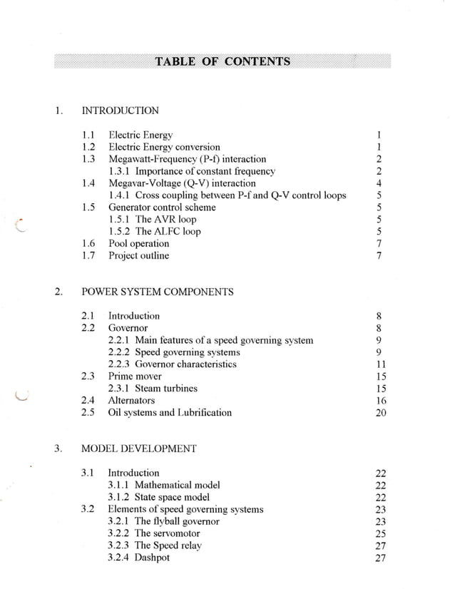 Load / Frequency balancing Control systems study | PDF