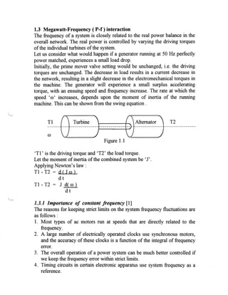 Load / Frequency balancing Control systems study | PDF