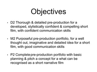 Btec l3 short film | PPTX