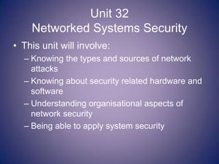 Networking & Systems Support | PPTX