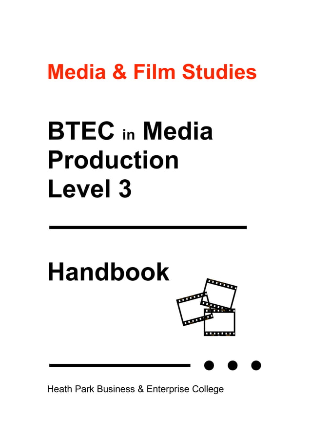 Btec Media Handbook | PDF