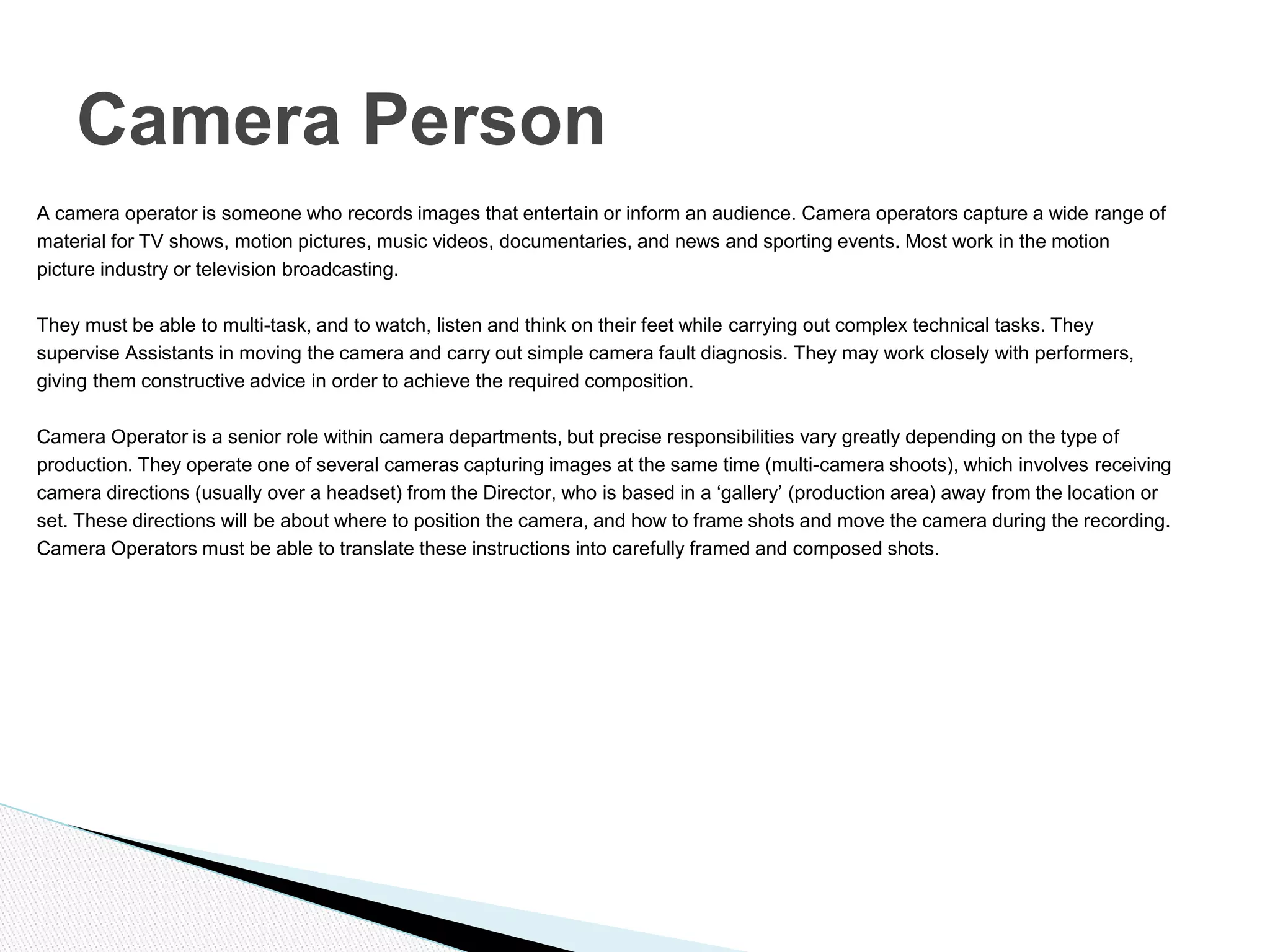 Btec media job roles | PPT