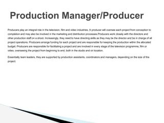 Btec media job roles | PPTX