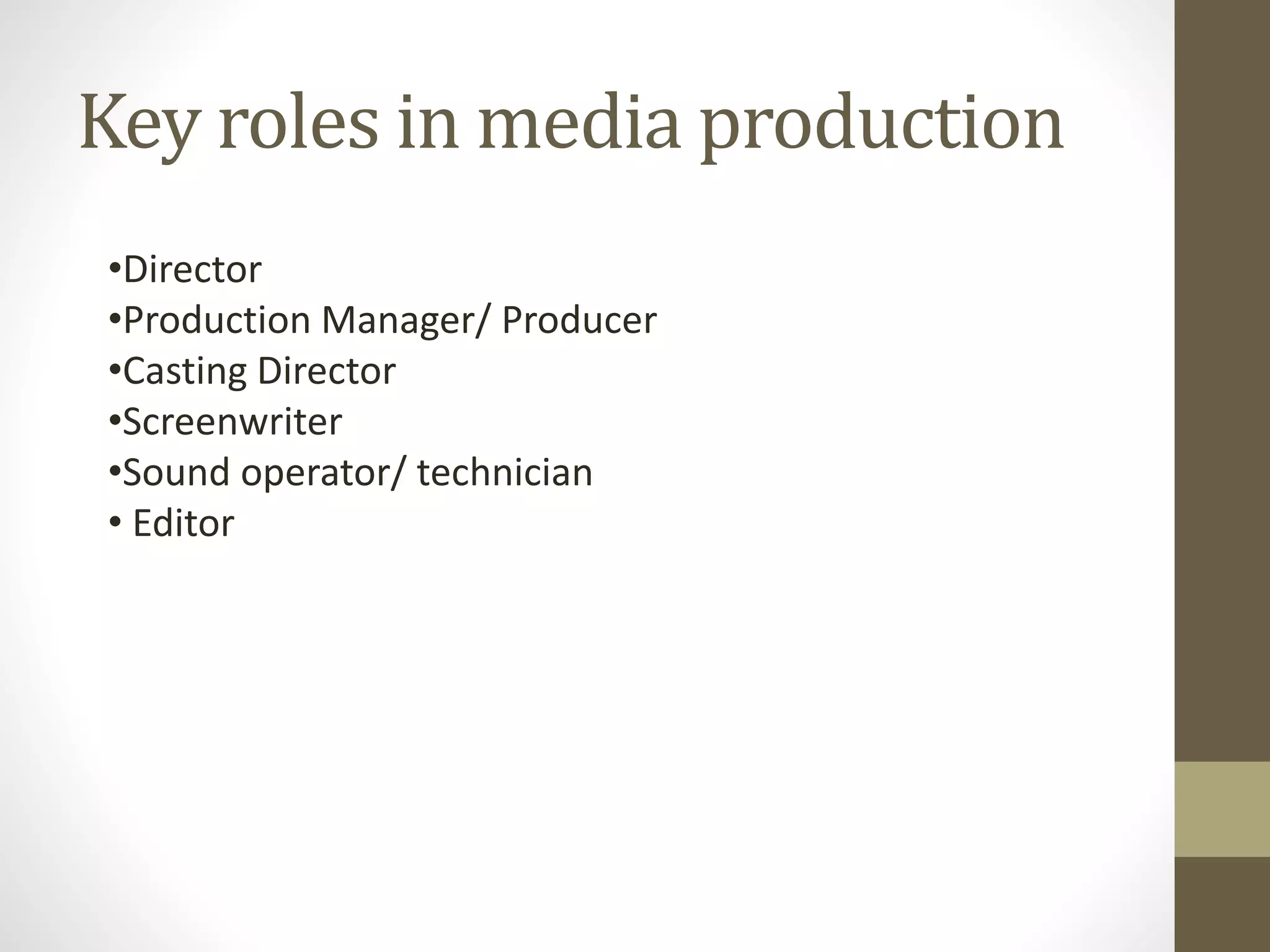 Btec media job roles | PPTX