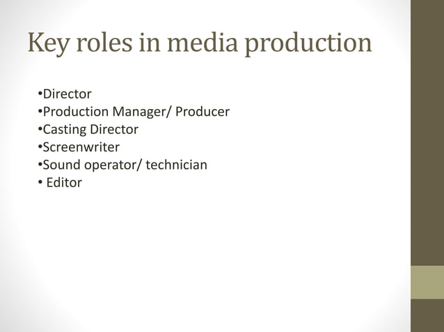 Btec media job roles | PPTX