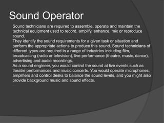 Btec media job roles ppt | PPT