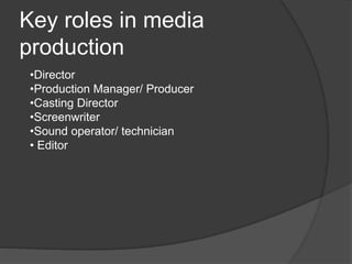 Btec media job roles ppt | PPT