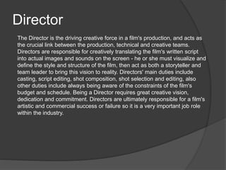 Btec media job roles ppt | PPTX