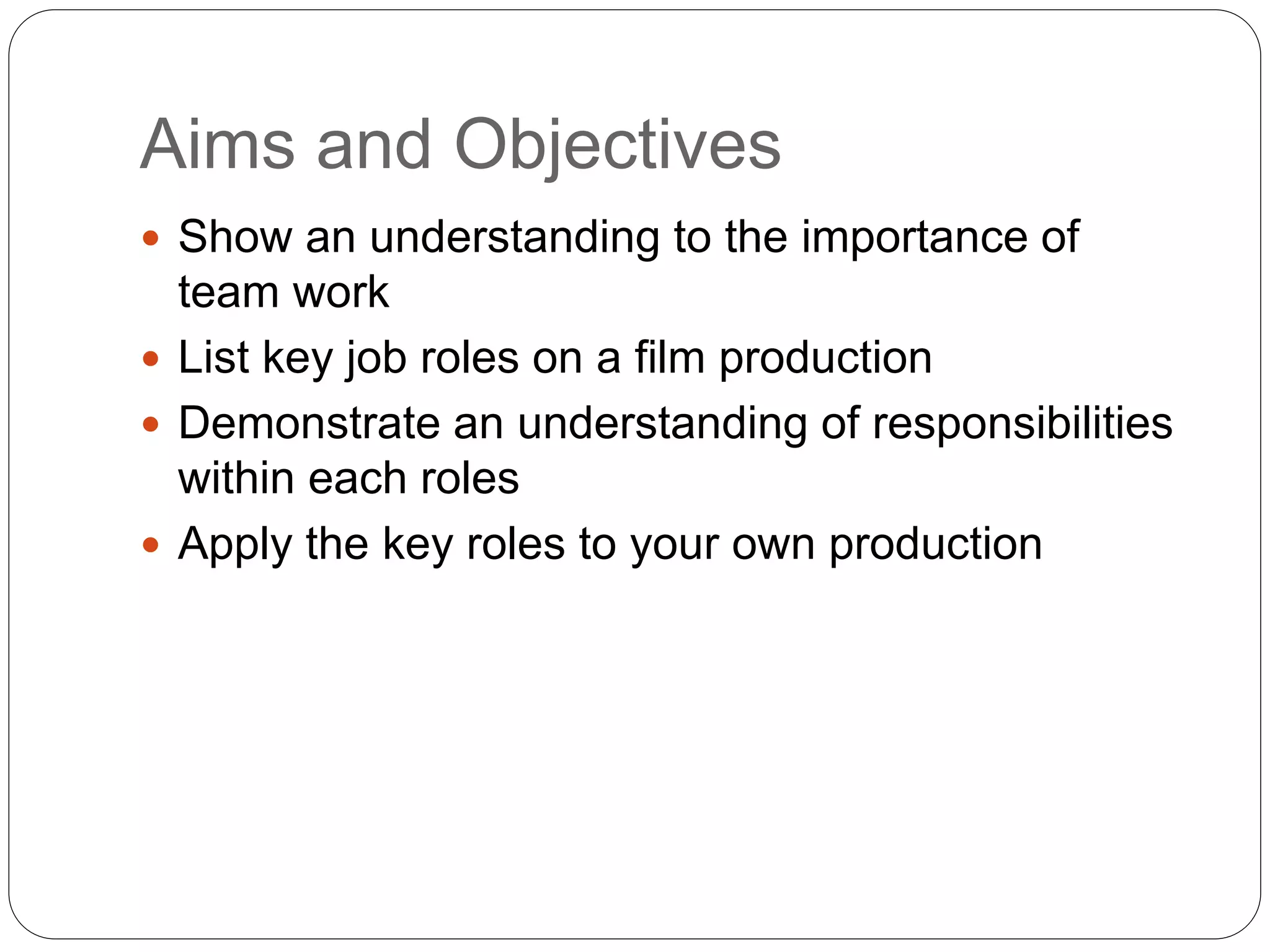 Btec media job roles ppt | PPT