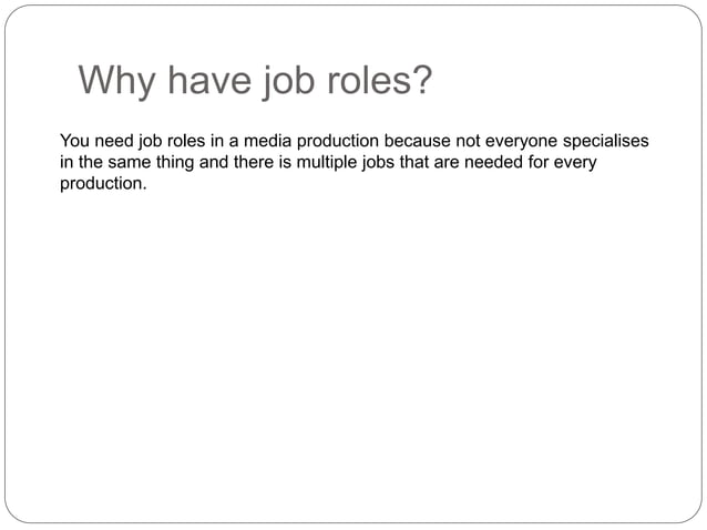 Btec media job roles ppt | PPT