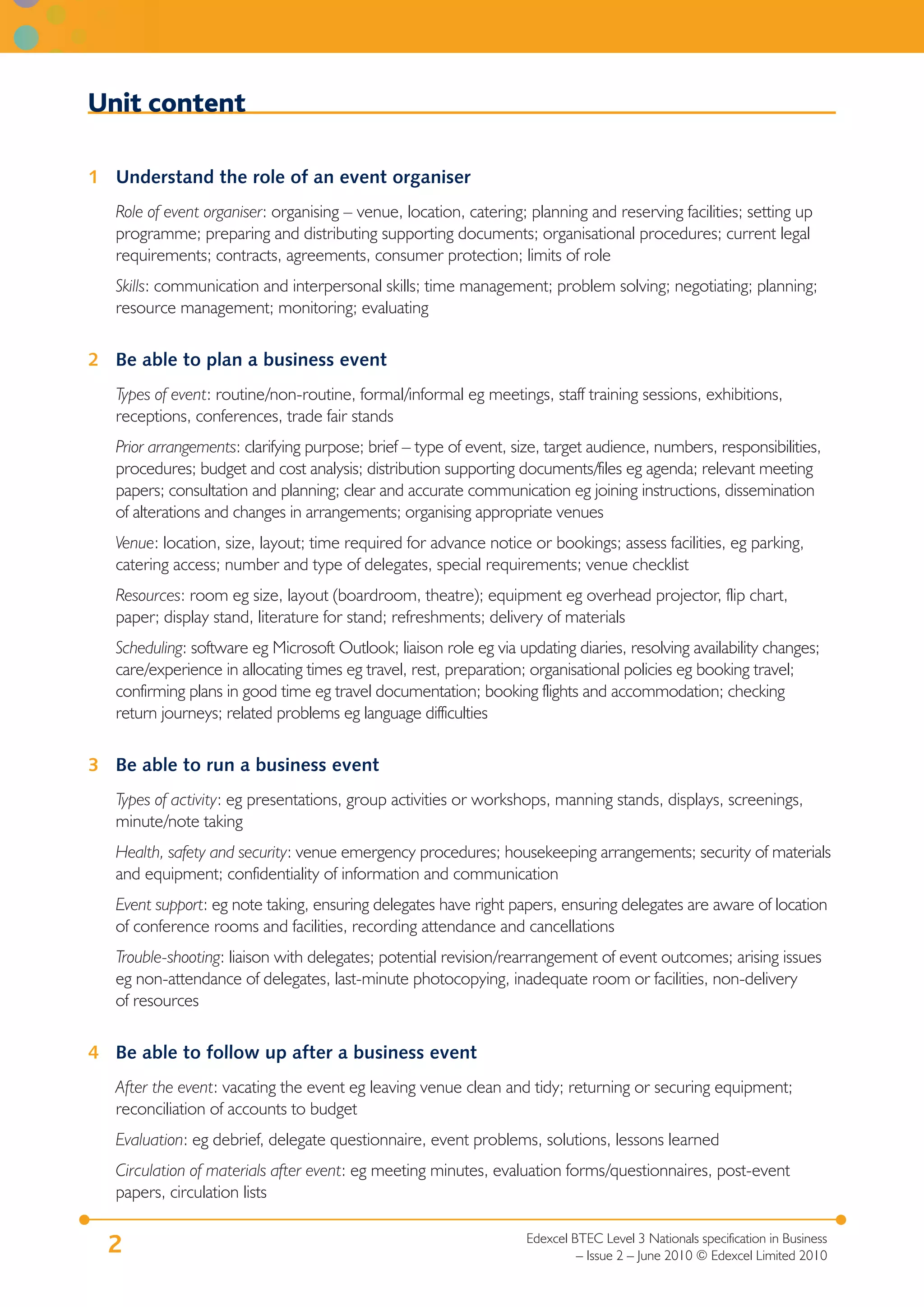 Btec spec | PDF