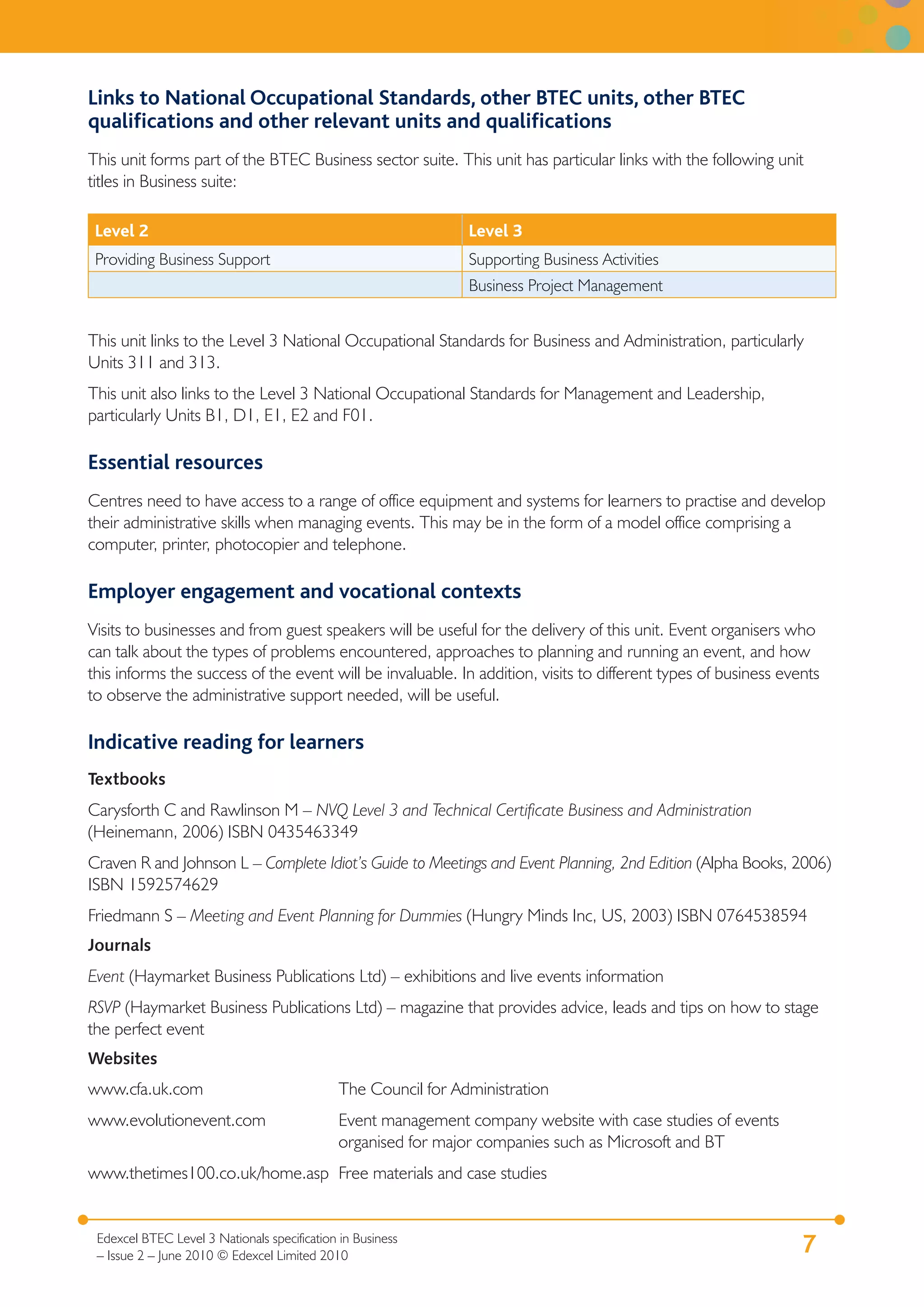 Btec spec | PDF