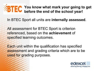 BTEC Sport - Spec | PPT