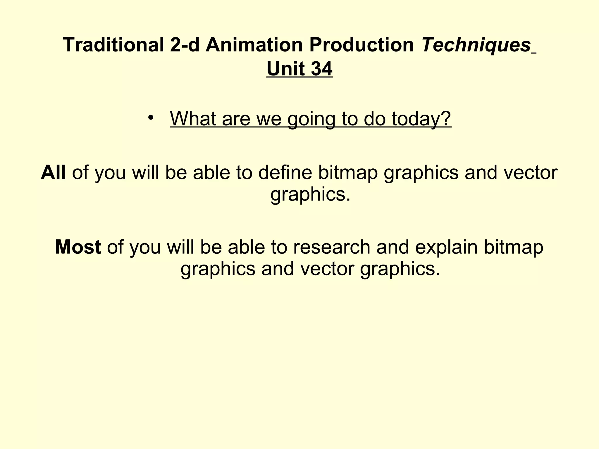 Btec u 34 bitmap vs vector | PPT