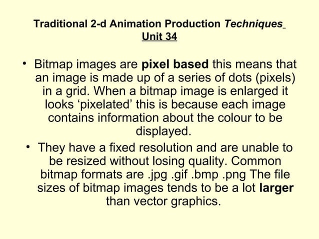 Btec u 34 bitmap vs vector | PPT