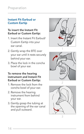 BTE (Behind-the-ear) hearing aid operations manual | PDF