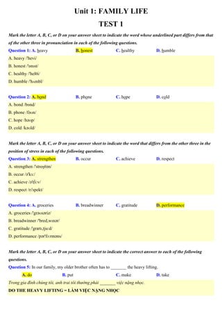BỘ TEST TIẾNG ANH 10 BIÊN SOẠN THEO FORM ĐỀ 2025 MỚI NHẤT CỦA BGD ...