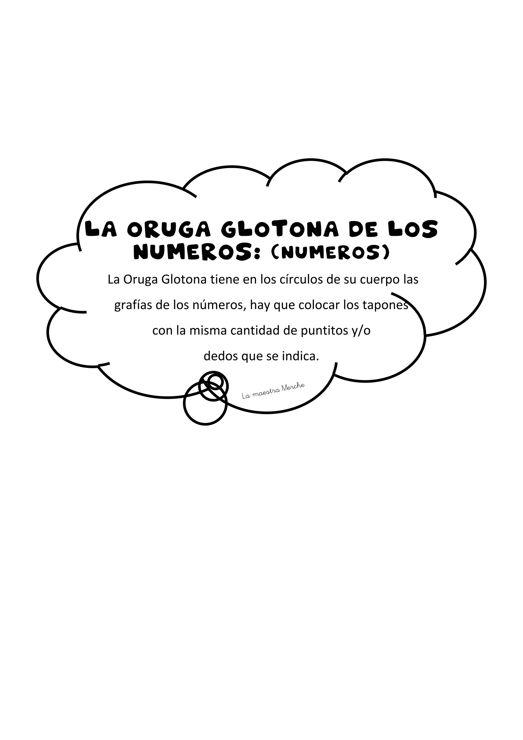 La Pequeña Oruga Glotona ABN: del 1 al 5 | PDF