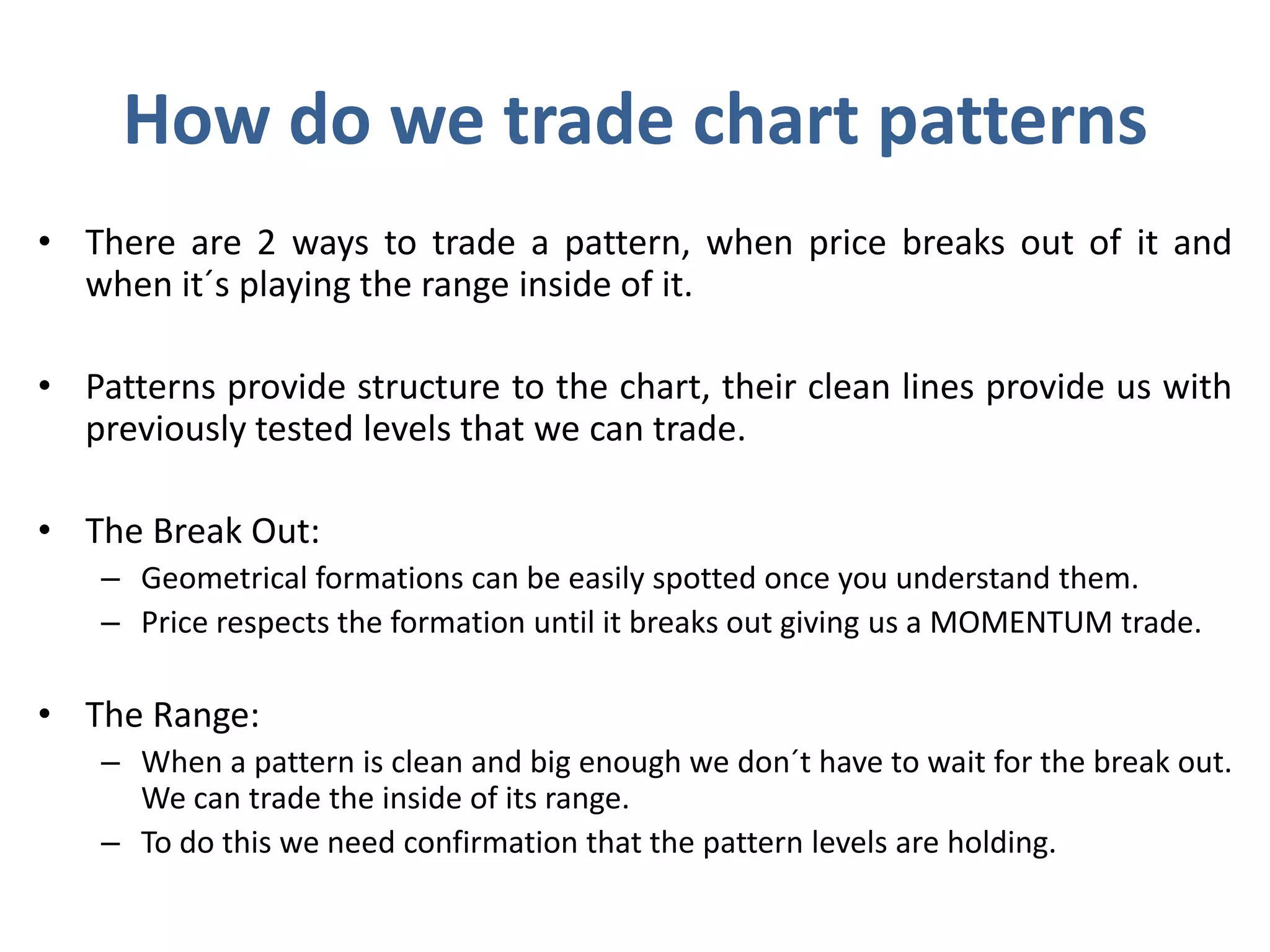 Lesson BTF110. Chart Patterns for Binary Trading | PPT