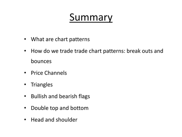 Lesson BTF110. Chart Patterns for Binary Trading | PPT
