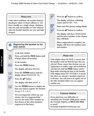 Bt freestyle 2000 User Guide from Telephones Online www ...