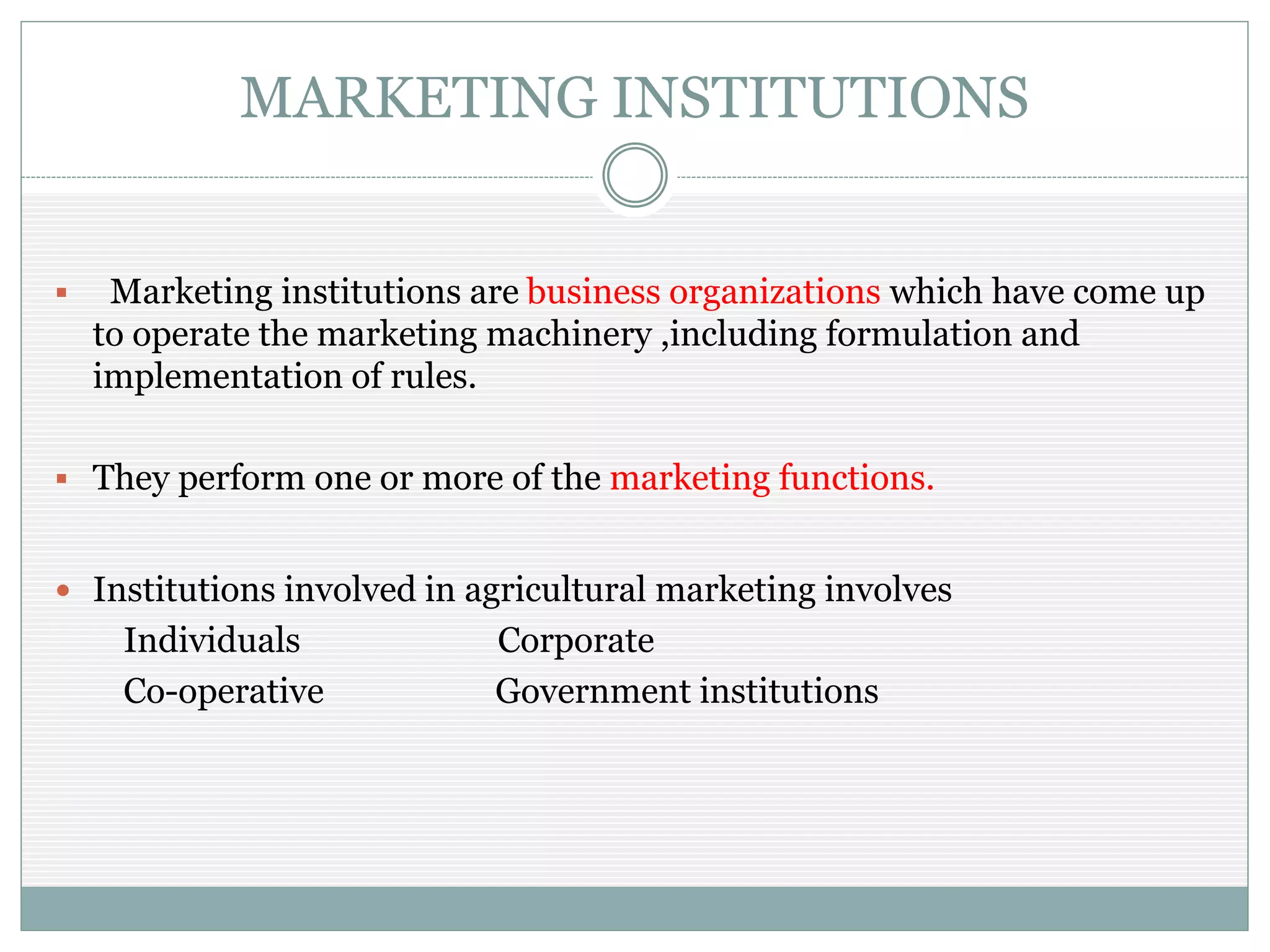 MARKETING | PPTX | Agriculture | Industries