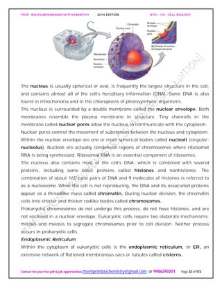 Bth 101 cell biology | PDF