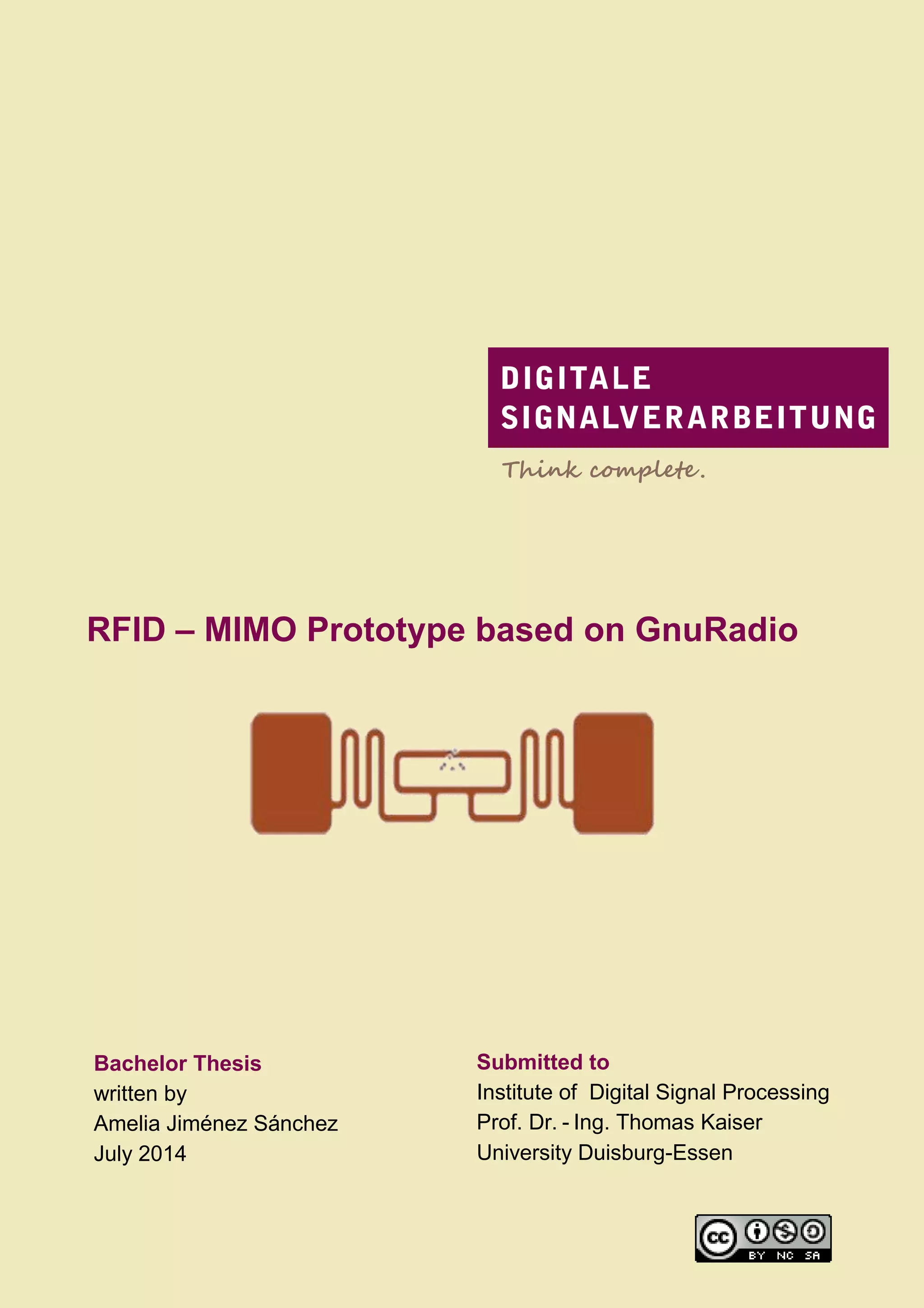 RFID - MIMO Prototype based on GnuRadio | PDF