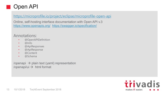 TechEvent Eclipse Microprofile | PPT